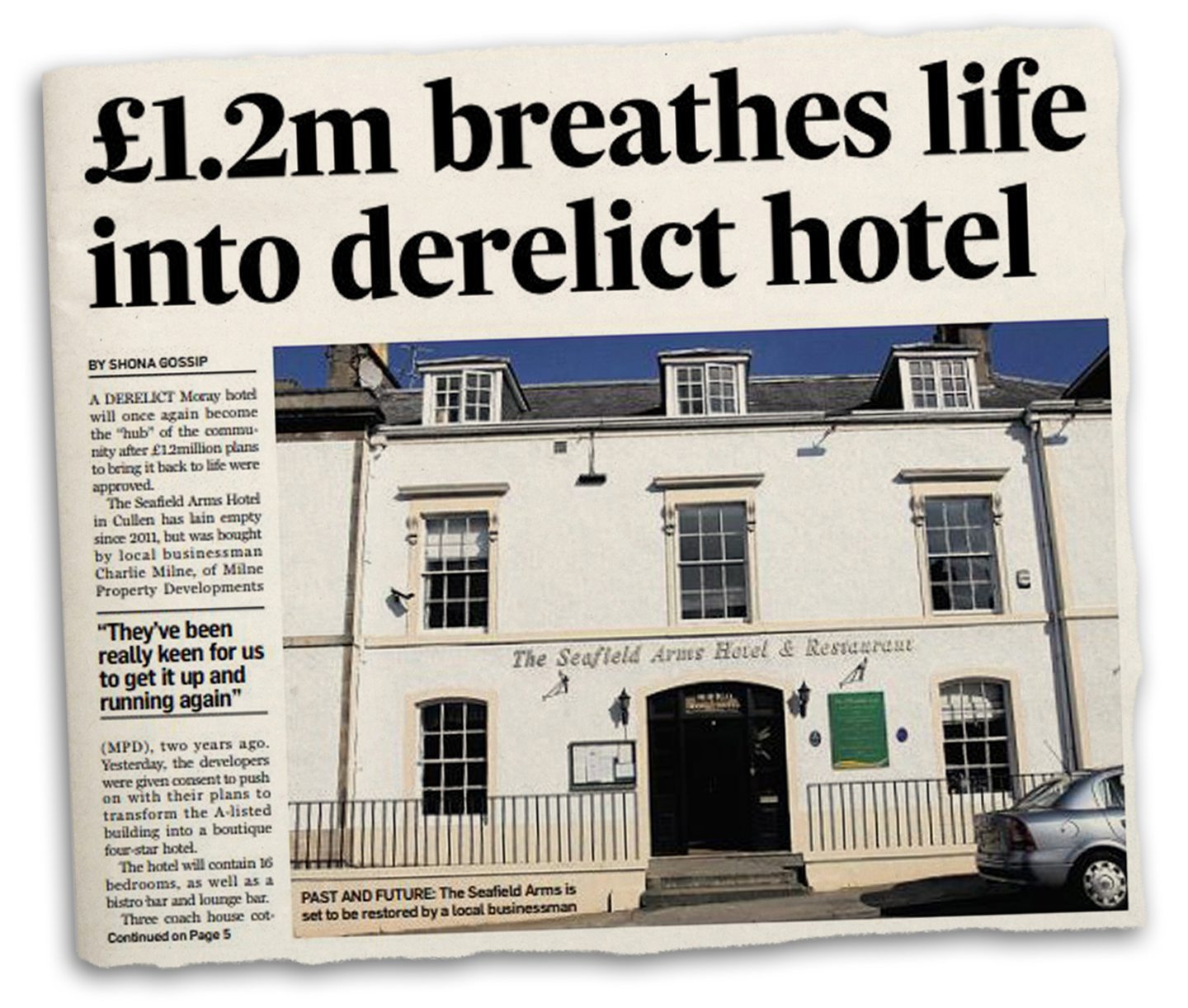 Seafield Arms Hotel: Plans to increase capacity at lounge bar