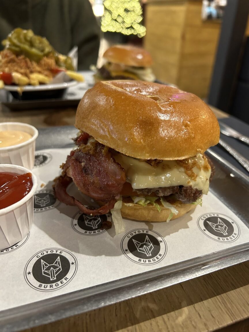 Does new Coyote's location serve the best burgers in Inverness?