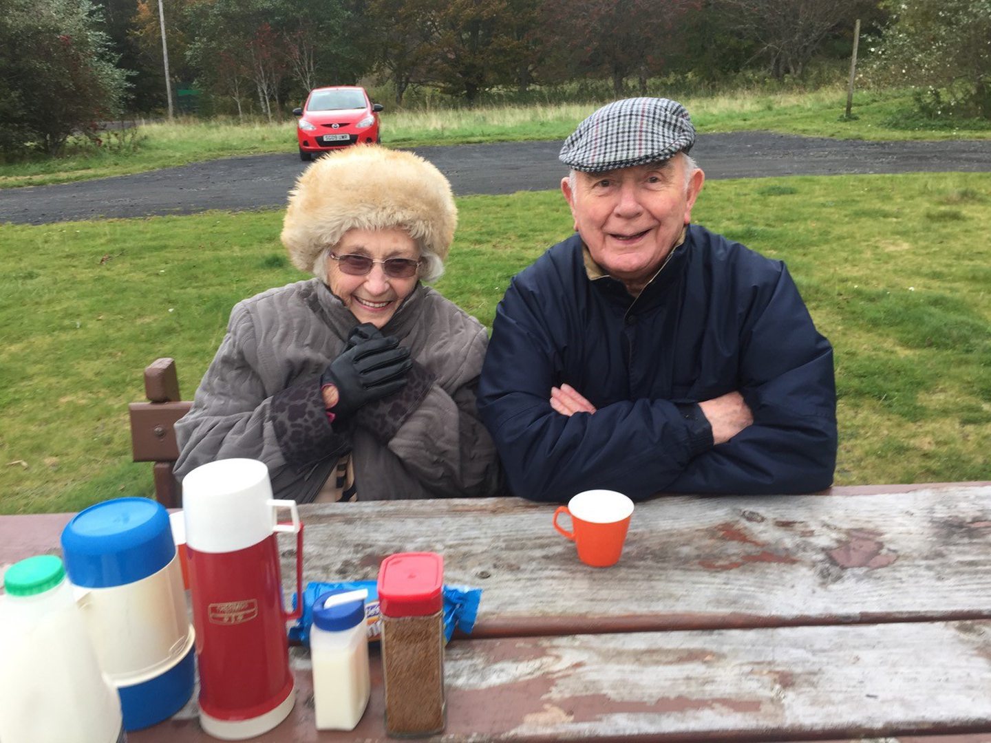 Aberdeen Shortbread tin Highland dancer Louise MacRae, 95
