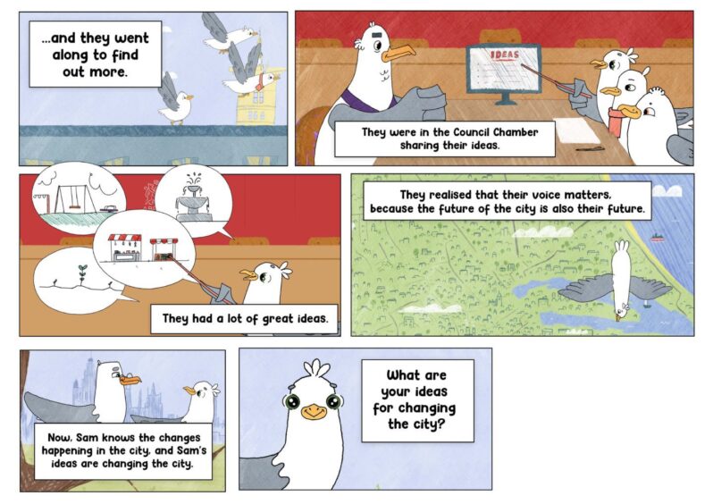 Aberdeen cartoon seagulls deployed to promote city