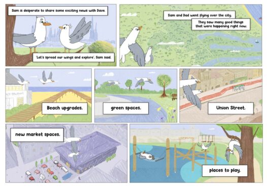 Aberdeen cartoon seagulls deployed to promote city