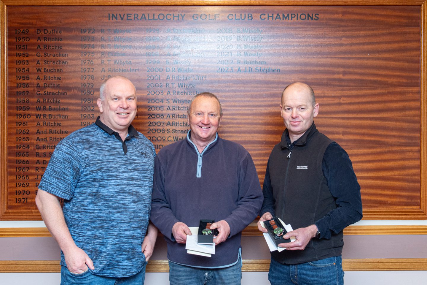 Greenkeepers at Inverallochy golf club recognised after 35 years
