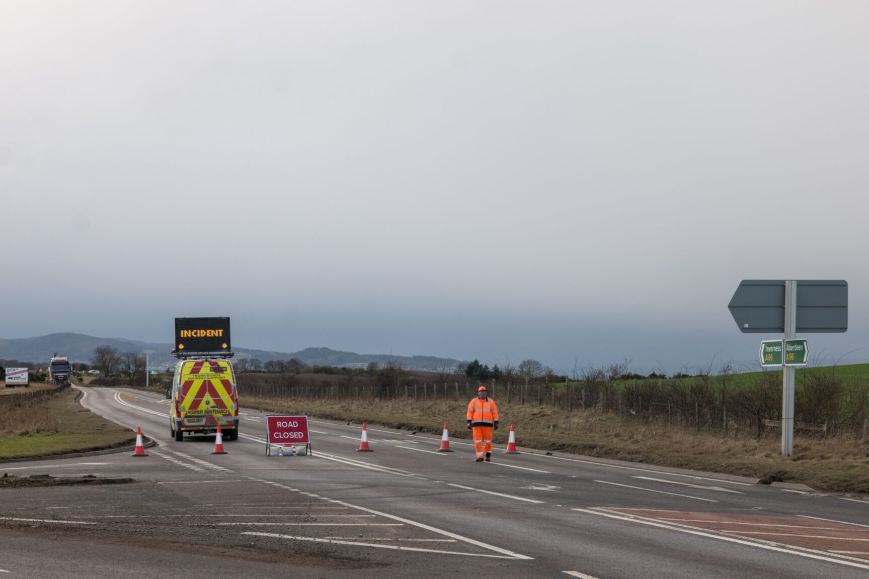 Woman dies in horror crash on A96 near Inverness