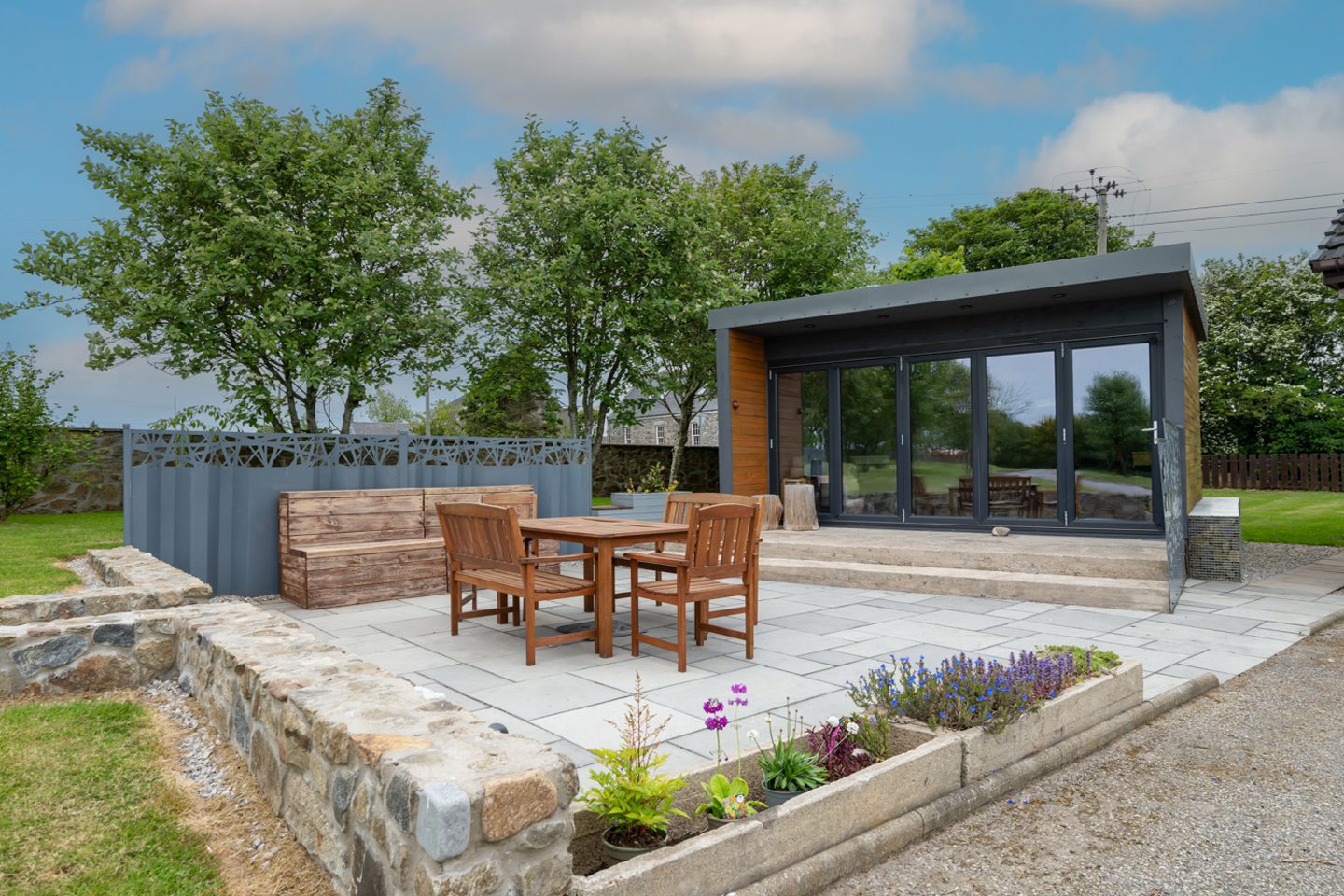 Ellon couple's chic home with bar, gym and summer house for sale