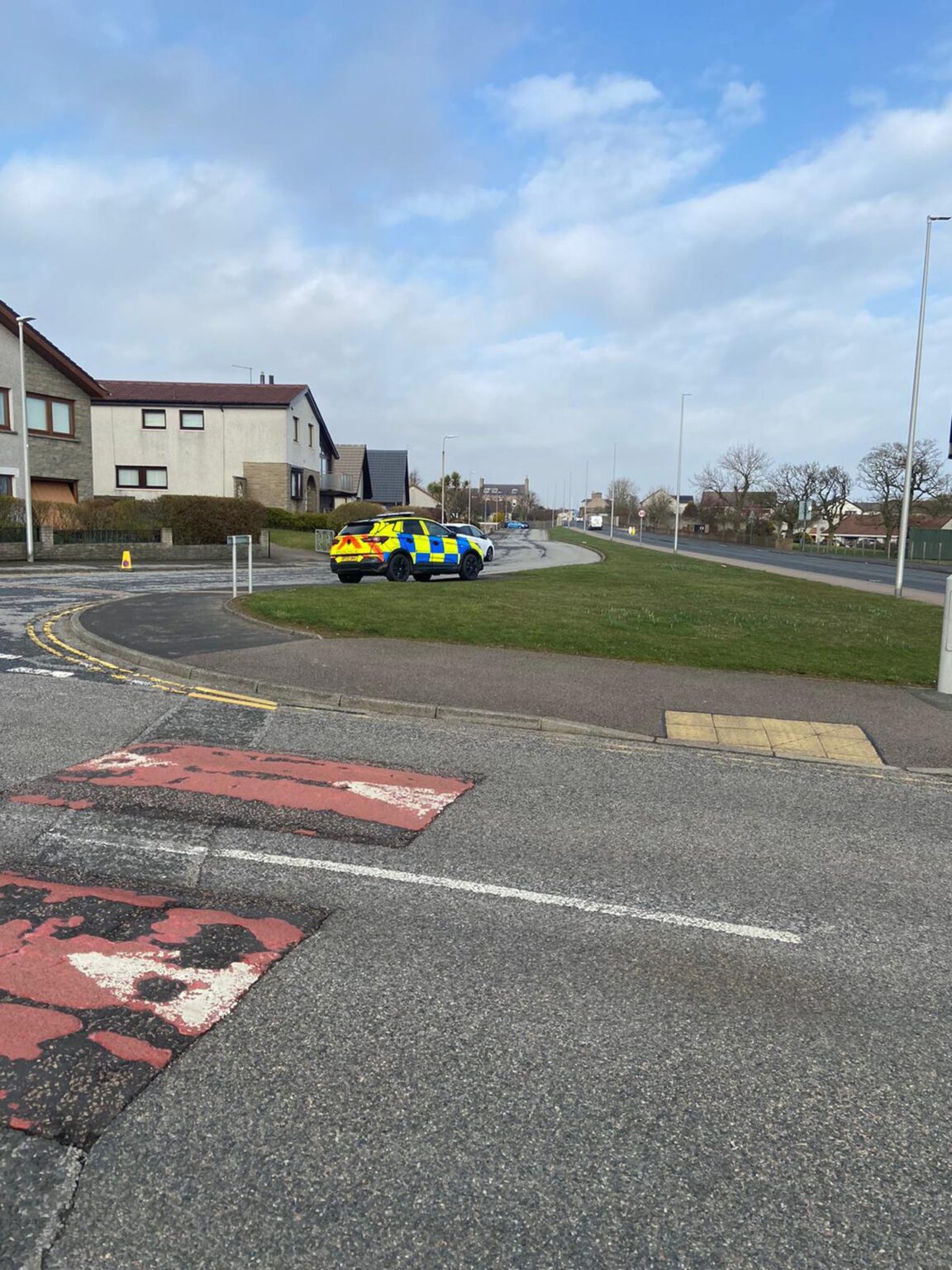 Air ambulance lands outside Peterhead primary school