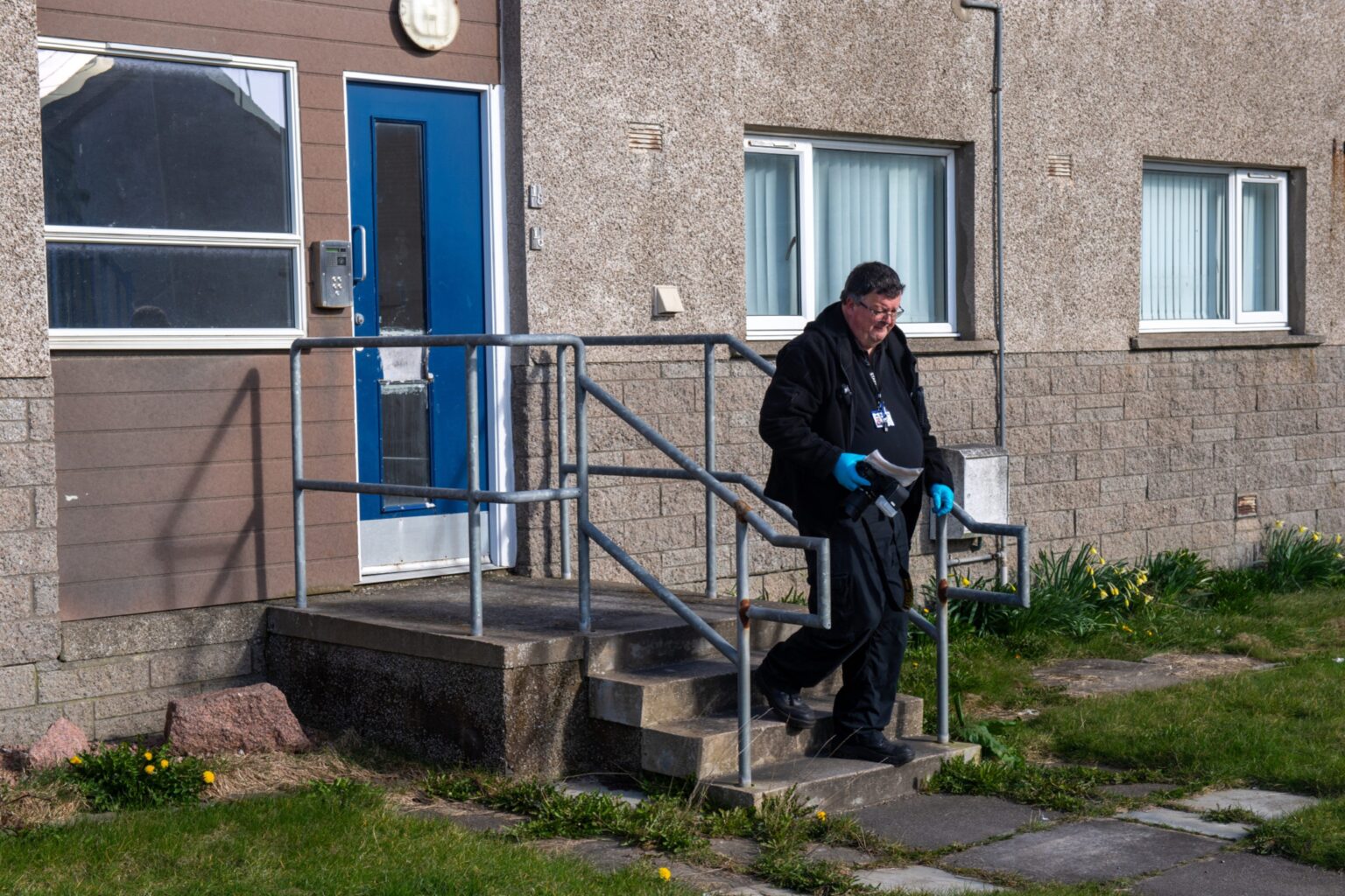 Man in hospital and two arrested after attack in Boddam