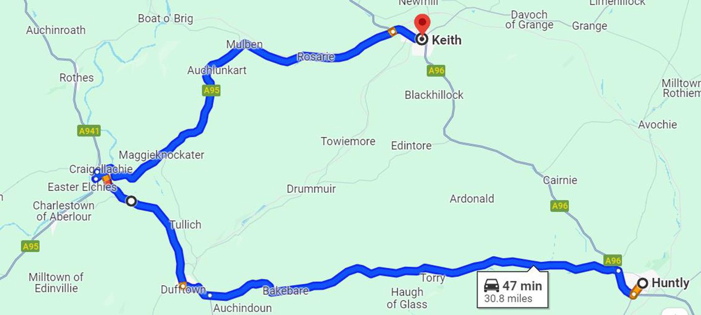 Motorists face lengthy detour as A96 at Huntly to close for roadworks ...