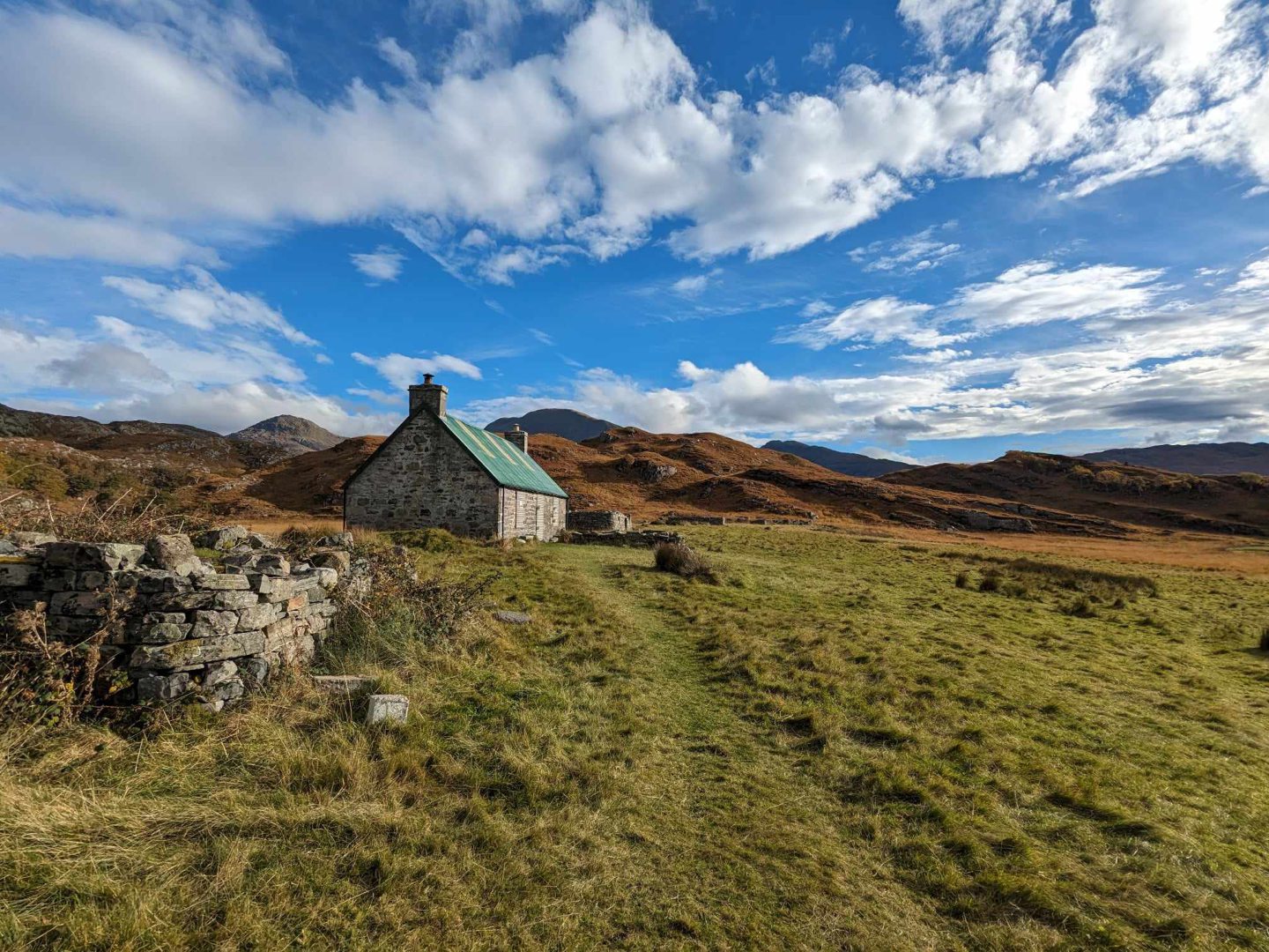 Exploring the deserted village of Peanmeanach in remote Ardnish