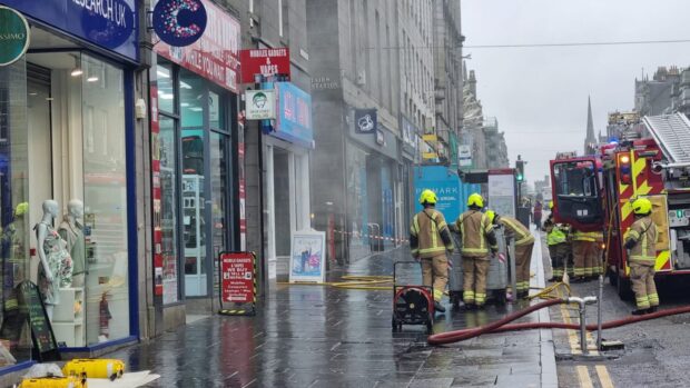 Crews called to vape shop fire on Union Street in Aberdeen