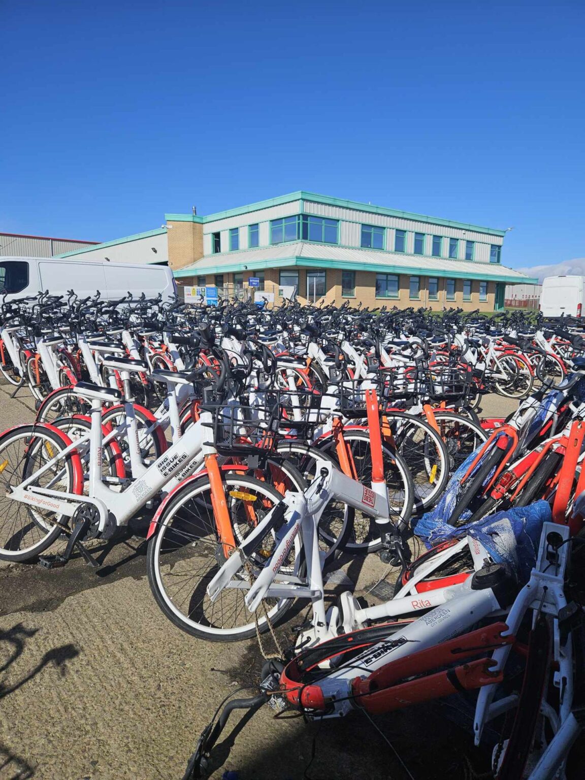 Ebike 'graveyard' spotted outside Altens unit after operator pulls out
