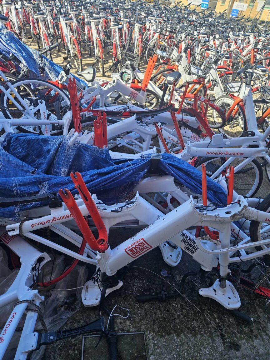 Ebike 'graveyard' spotted outside Altens unit after operator pulls out