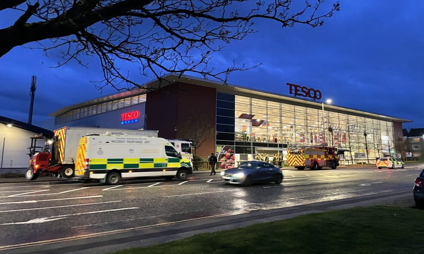Emergency services rush to incident at major Aberdeen Tesco store