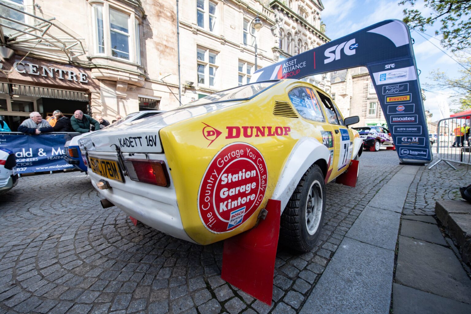 Speyside Stages: Rally cars roar down Elgin High Street