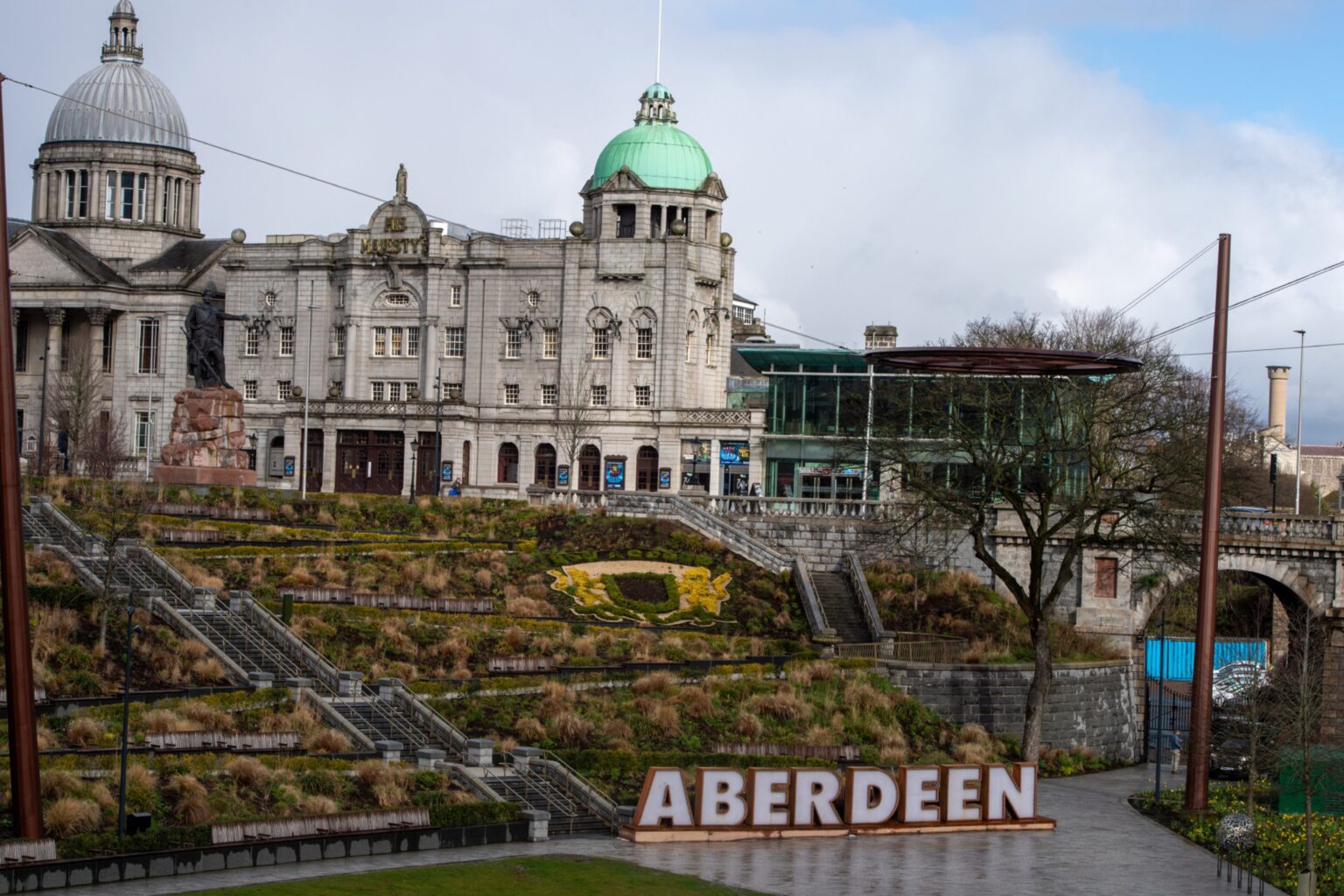 Iconic Aberdeen letters return to Union Terrace Gardens