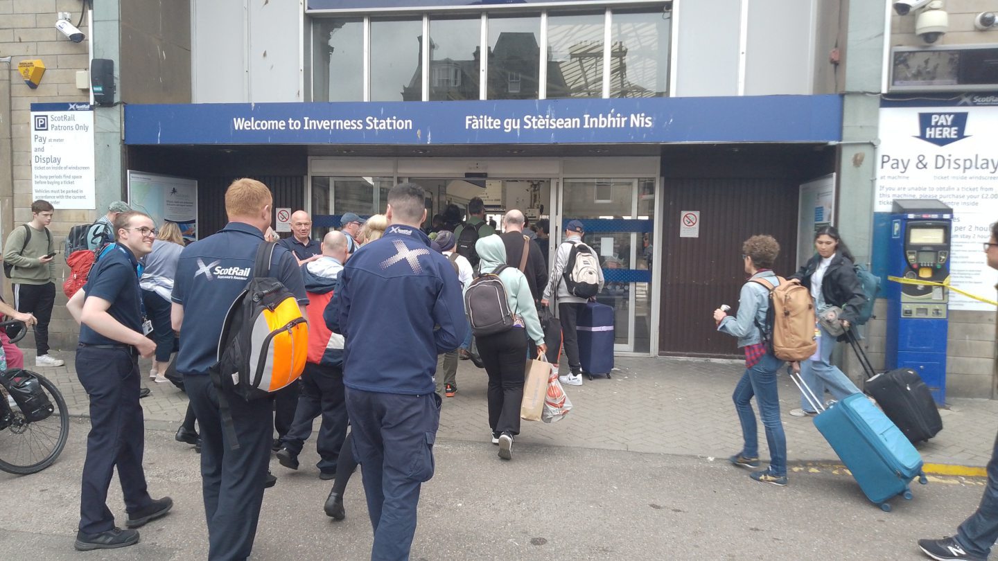 Inverness train station re-opens after fire