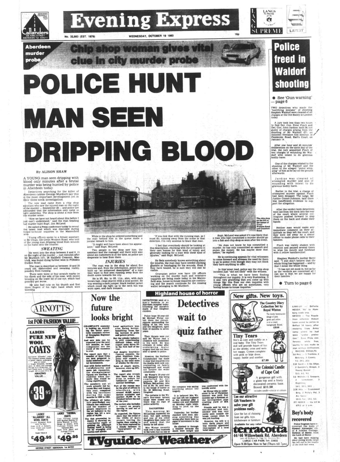 ‘I was bloody man in chipper’ hunted by cheese wire murder cops