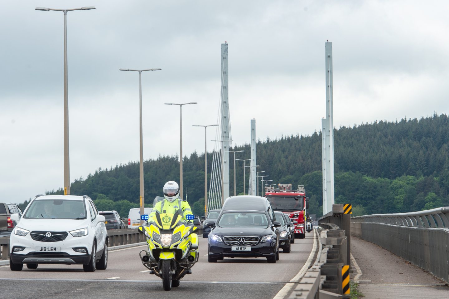 Hundreds of cars and bikes gather for Reece Mitchell’s goodbye