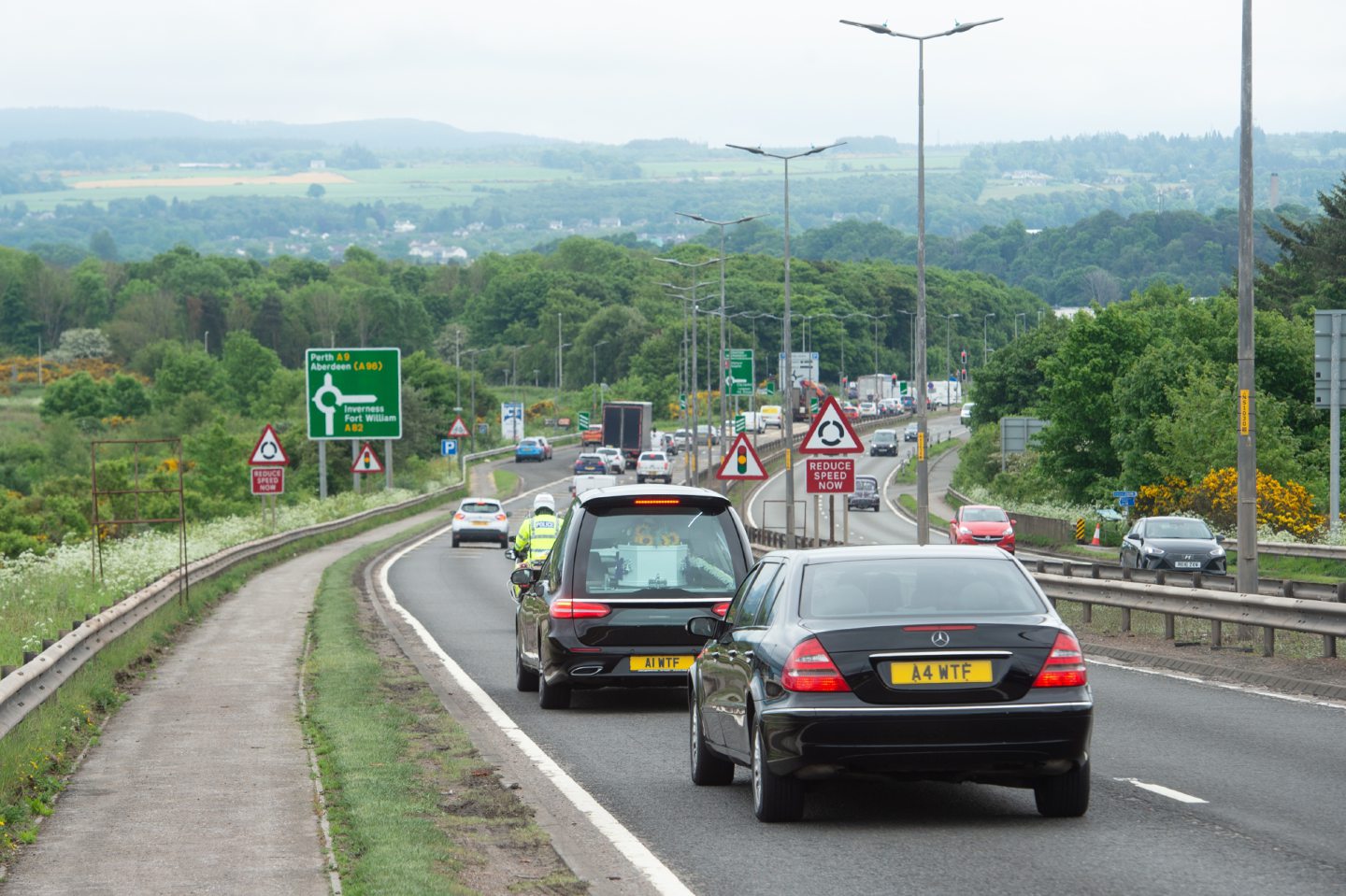 Hundreds of cars and bikes gather for Reece Mitchell’s goodbye