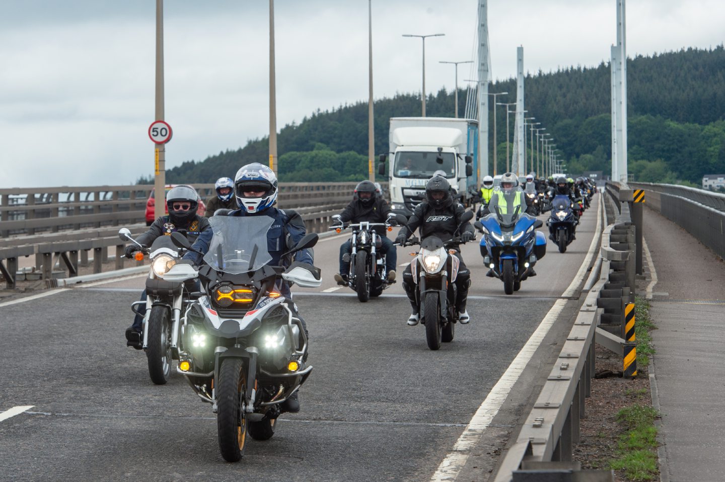 Hundreds of cars and bikes gather for Reece Mitchell’s goodbye