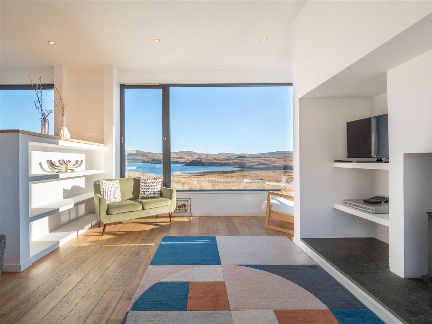 Timber home with stunning panoramic views over Skye up for sale