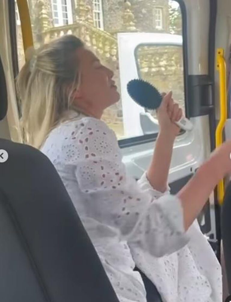 Georgia Toffolo's family visit Aberdeenshire from Devon