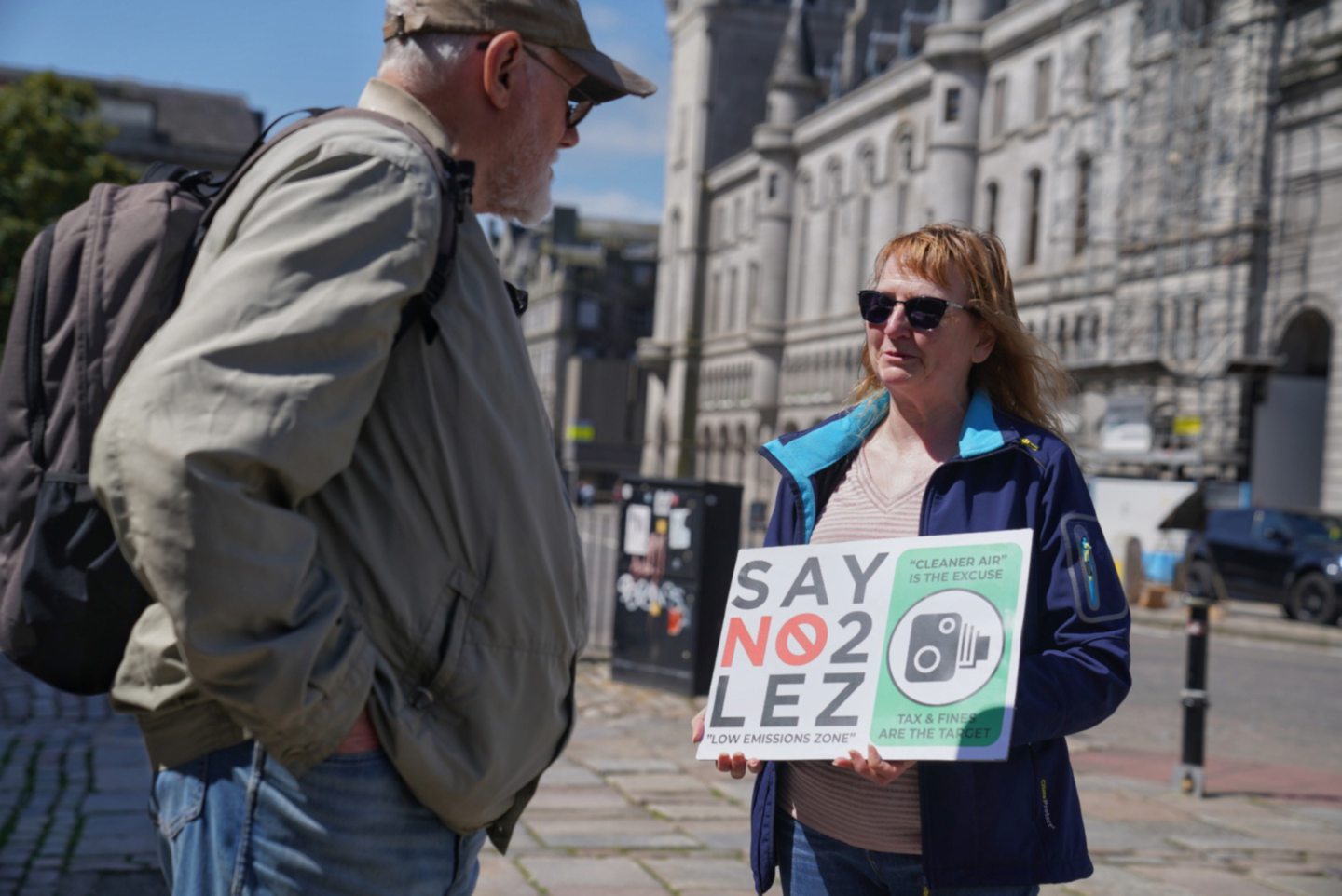 Protest held in Aberdeen as LEZ comes into force