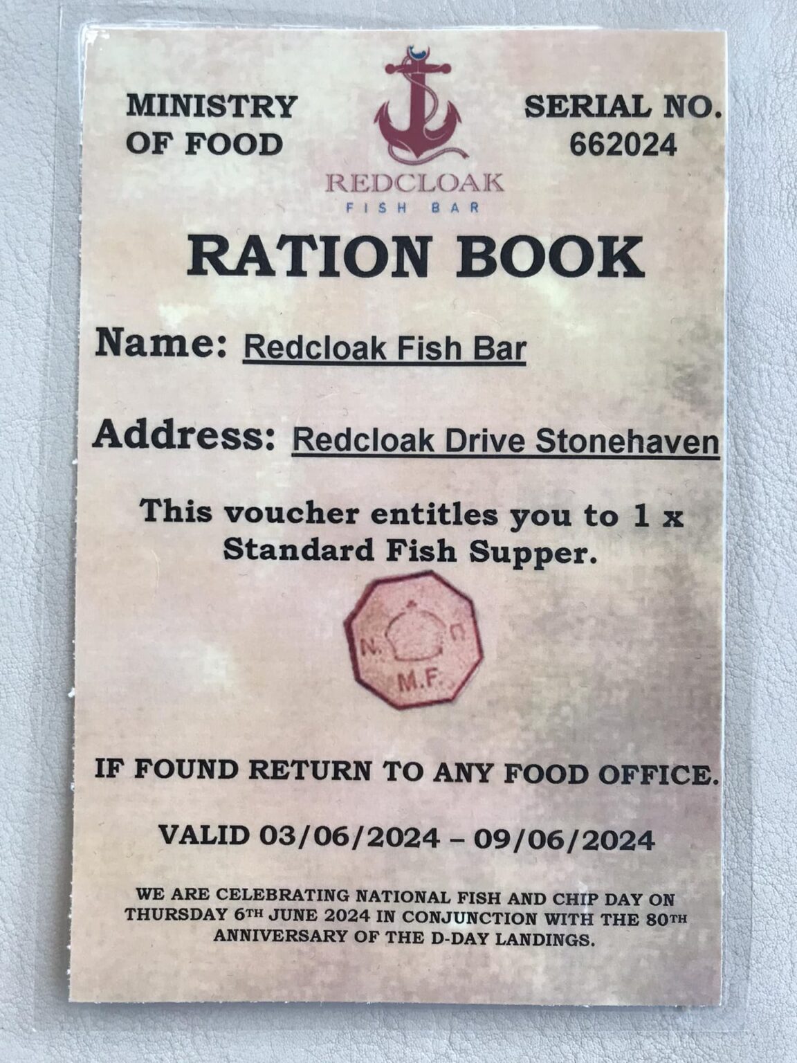 Stonehaven chipper gives out free fish suppers to celebrate D-Day