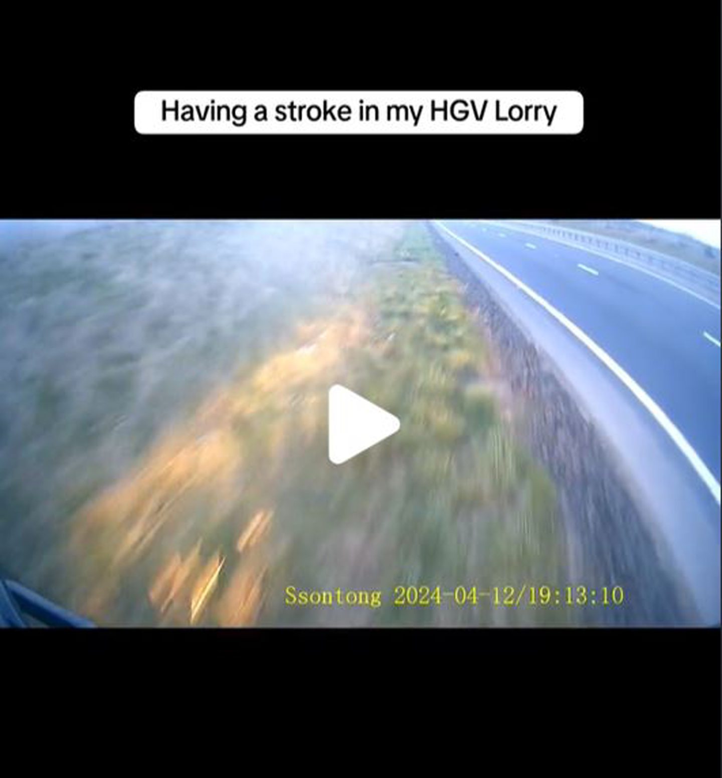 VIDEO: Moment HGV driver has stroke behind wheel on the A90