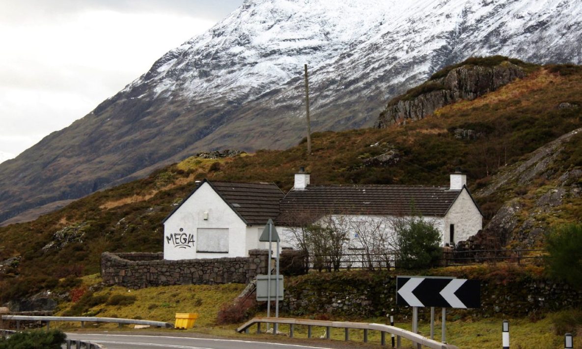 What's the history behind Jimmy Savile house in Glen Coe?