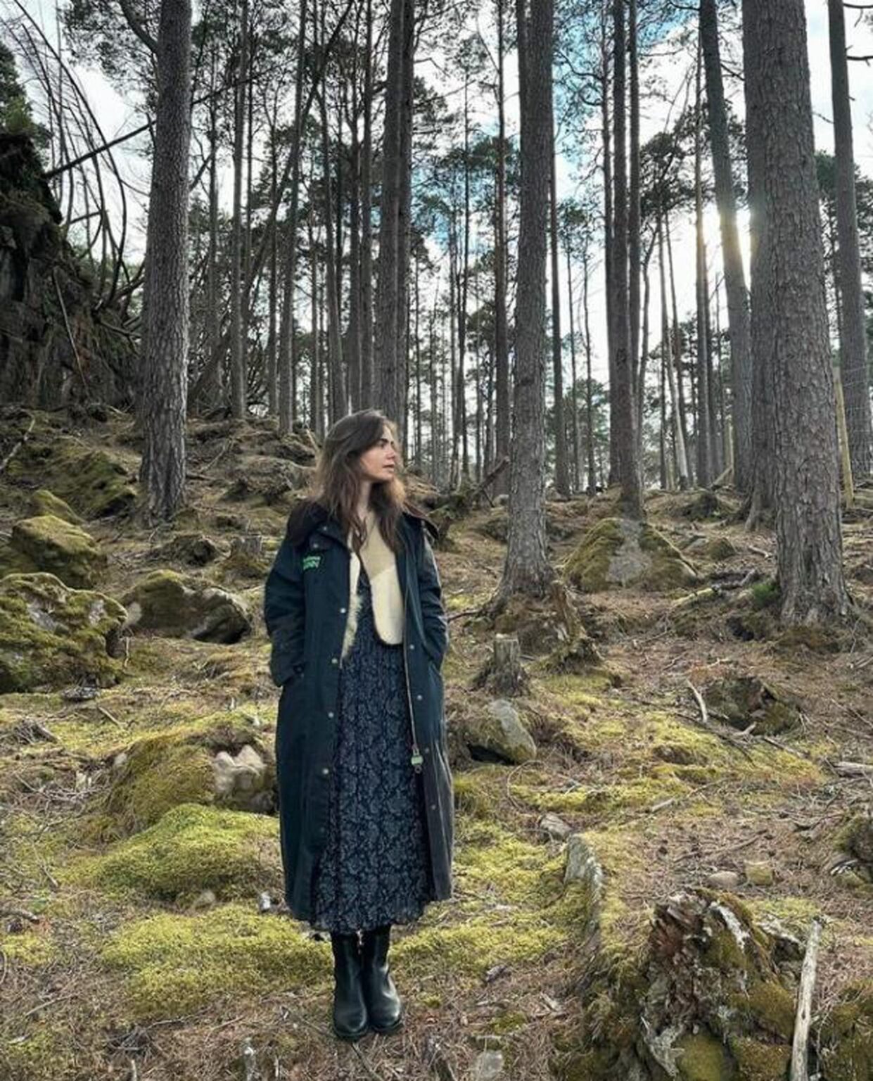 Emily in Paris actress Lily Collins enjoys Highland break