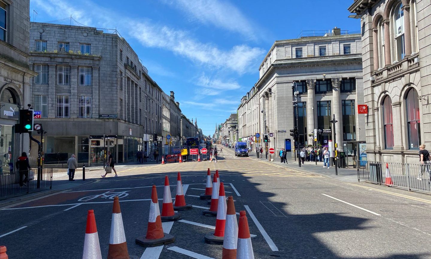 Union Street roadworks begin as Aberdeen revamp ramps up