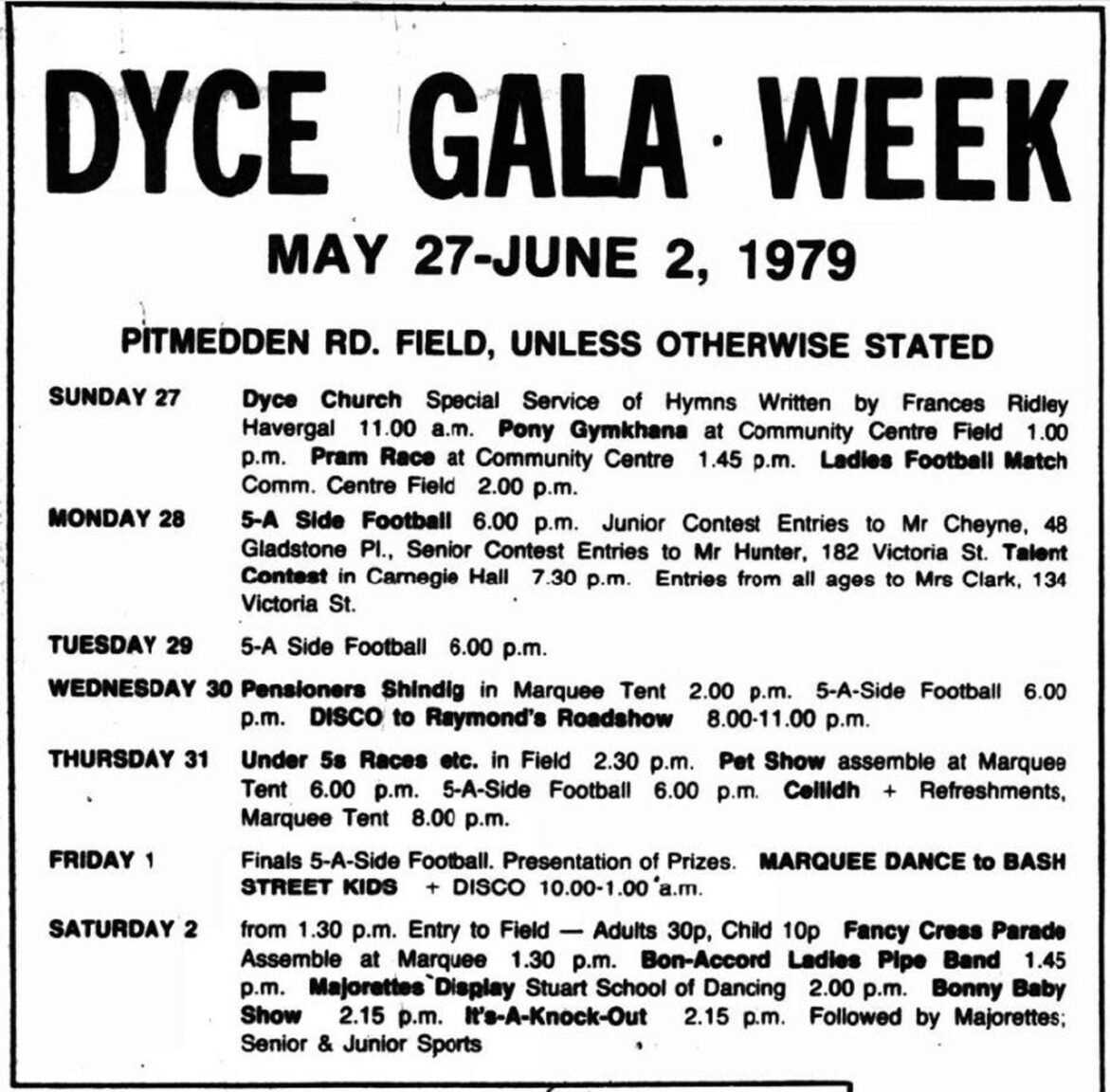 Gallery: Decades of Dyce Gala Week memories in photos