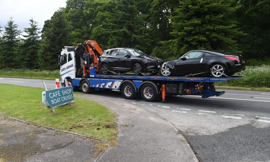 A82 crash: Two people taken to hospital after Lochend Bridge crash