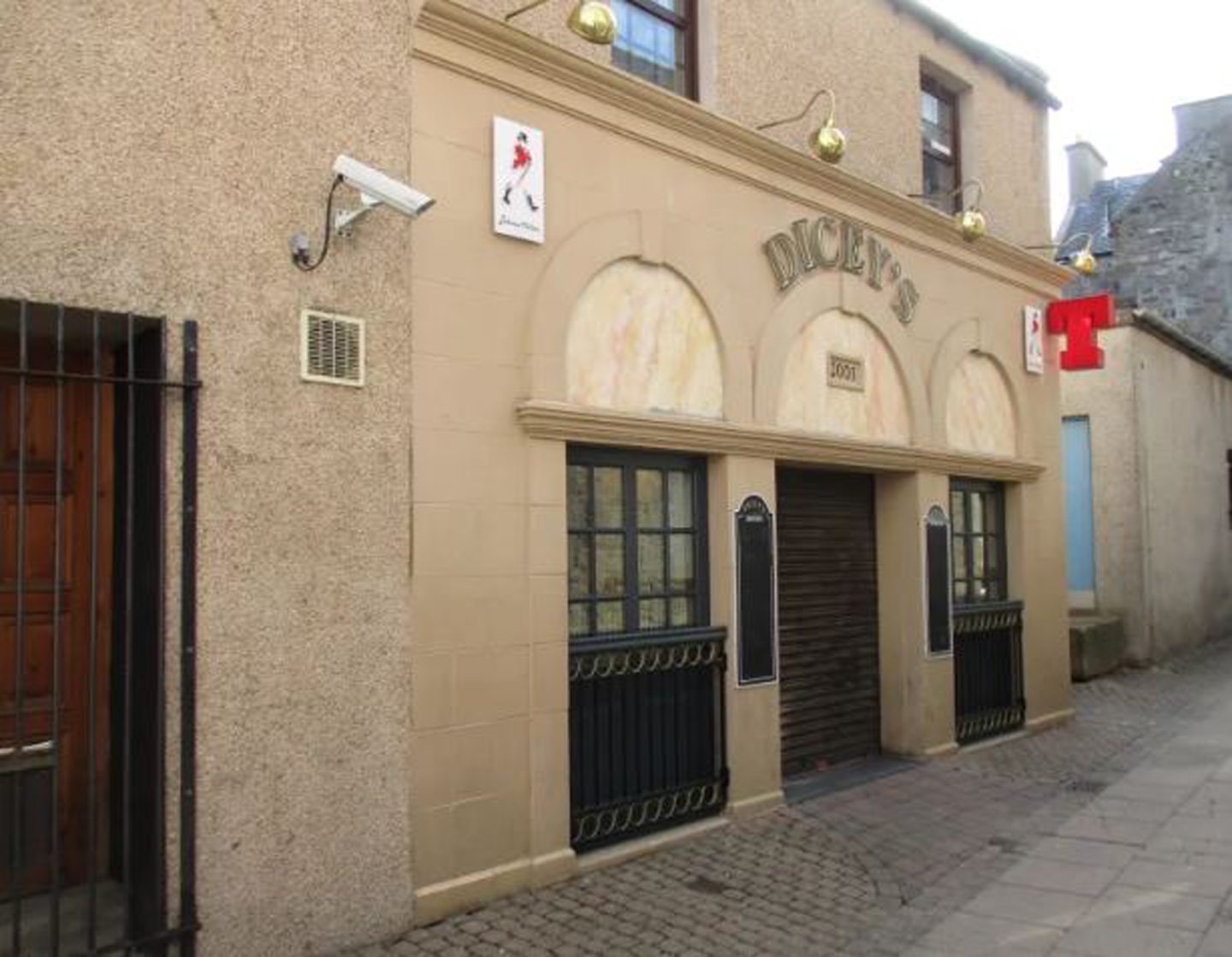 Work at Dicey's Bar in Elgin town centre