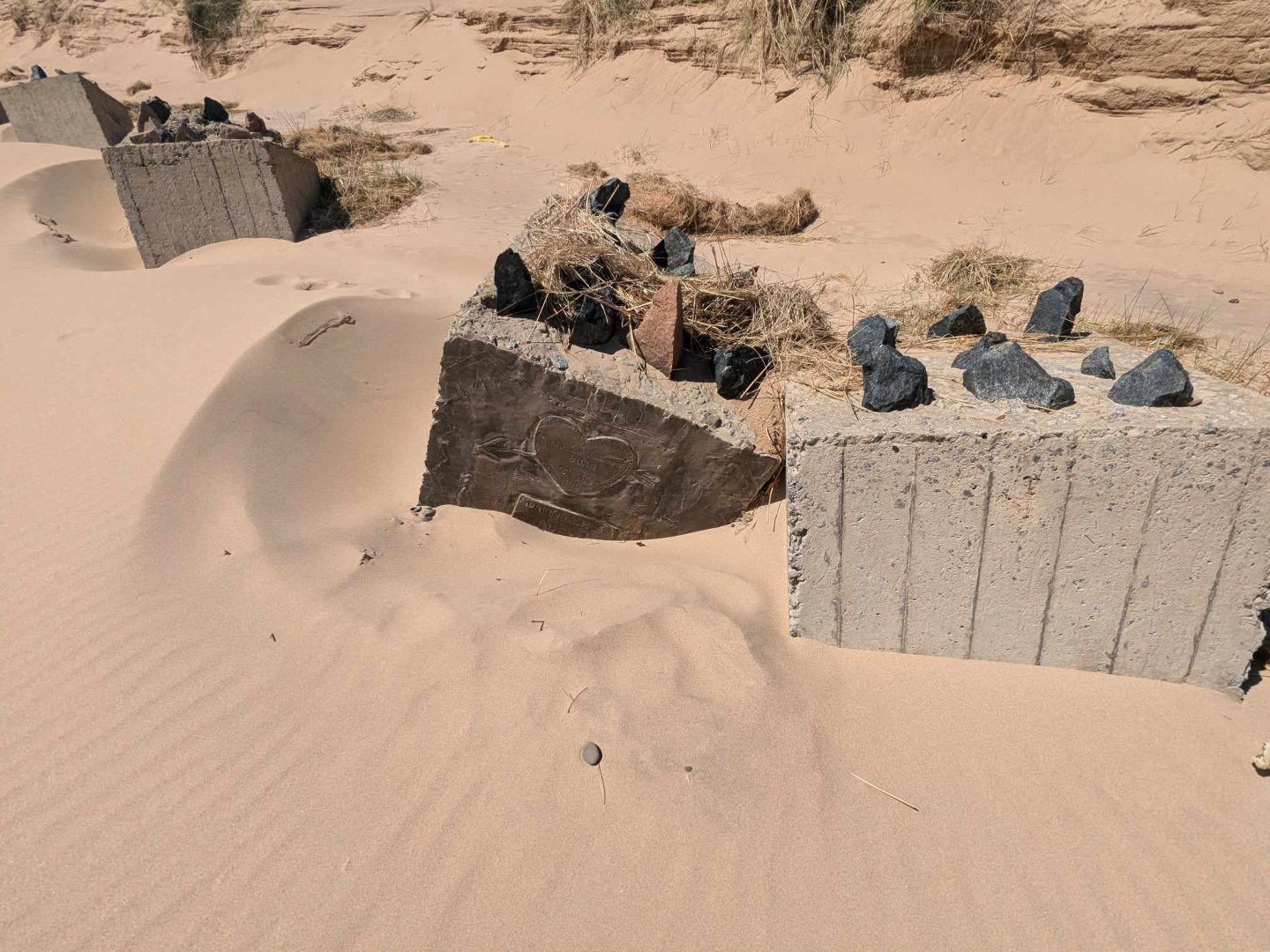 I found 'Hitler's Graveyard' - on Newburgh beach