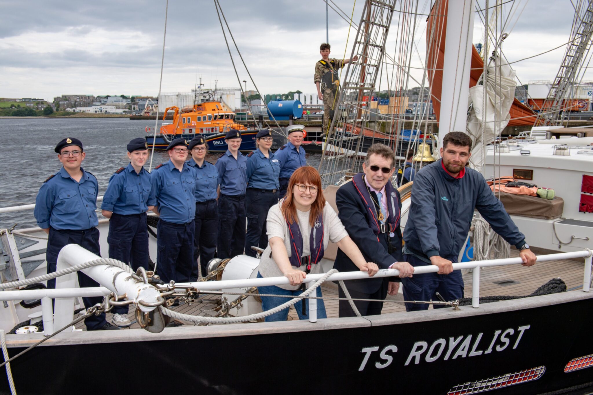 First look at historic Royalist Tall Ship as it arrives in Aberdeen
