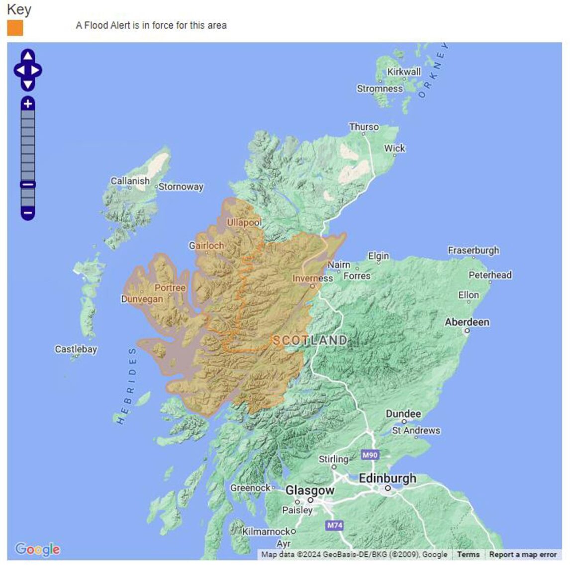 Flood alerts for Inverness and Highlands amid heavy rain