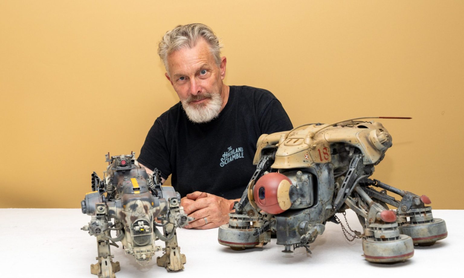 Evanton artist uses old machines and rubbish to make models