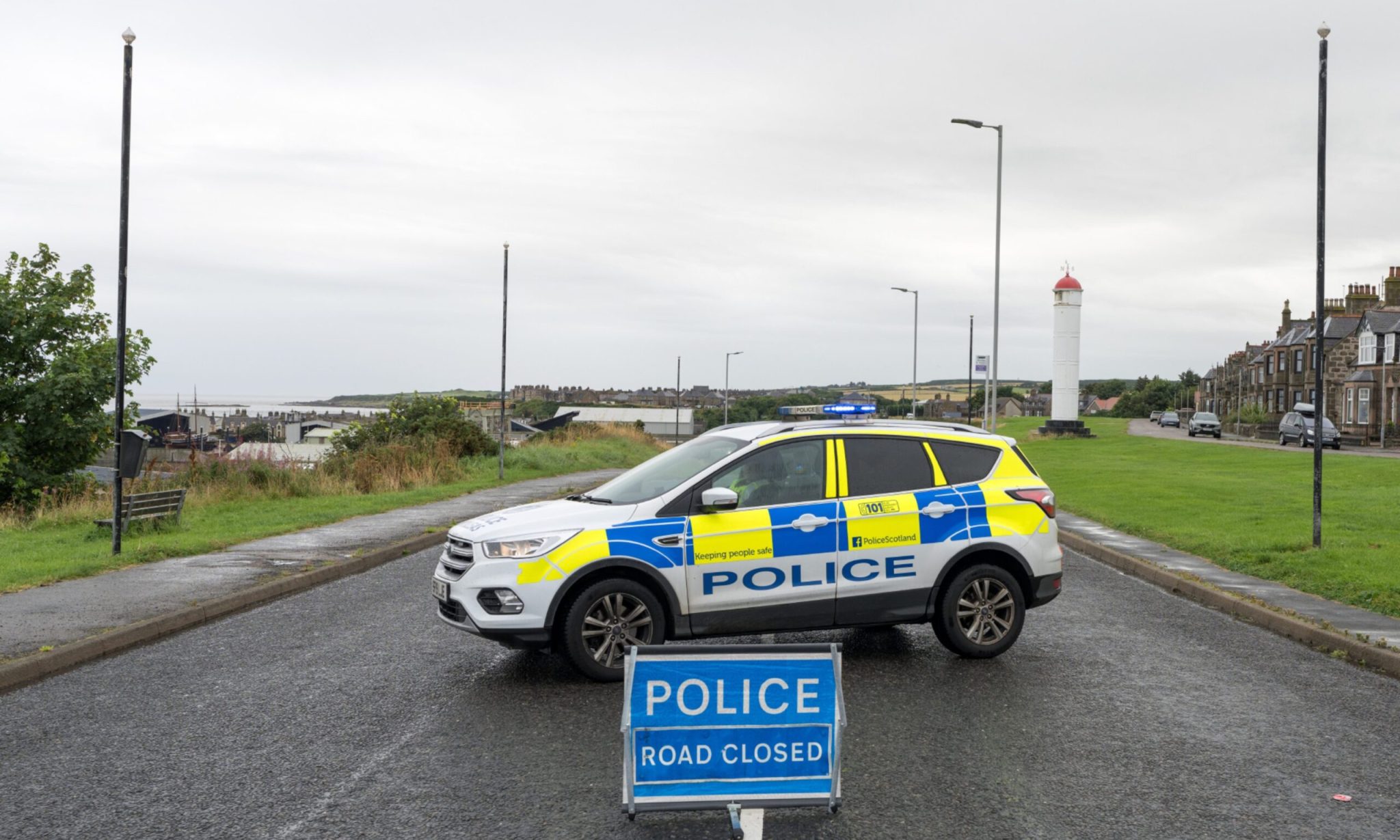 Police close Buckie road 'starting to collapse' due to rain