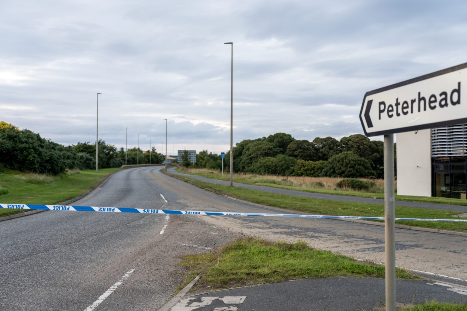 Police lock down industrial estate in Peterhead amid bomb scare