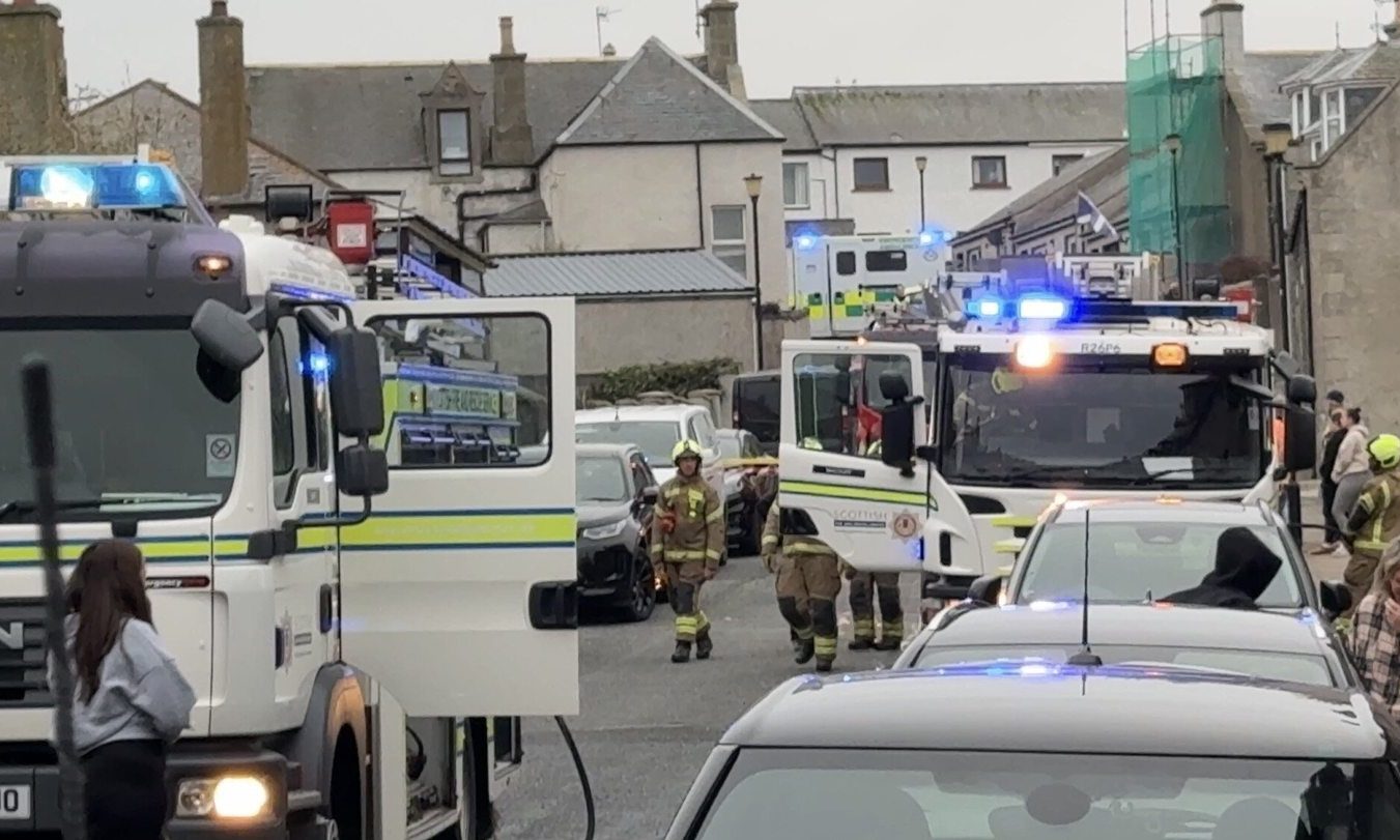 Crews tackle house fire on Campbell Street in Banff