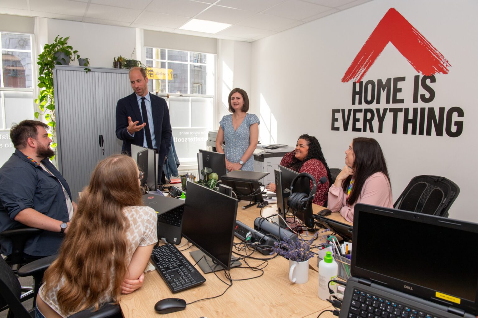 Prince William visits those tackling homelessness in Aberdeen