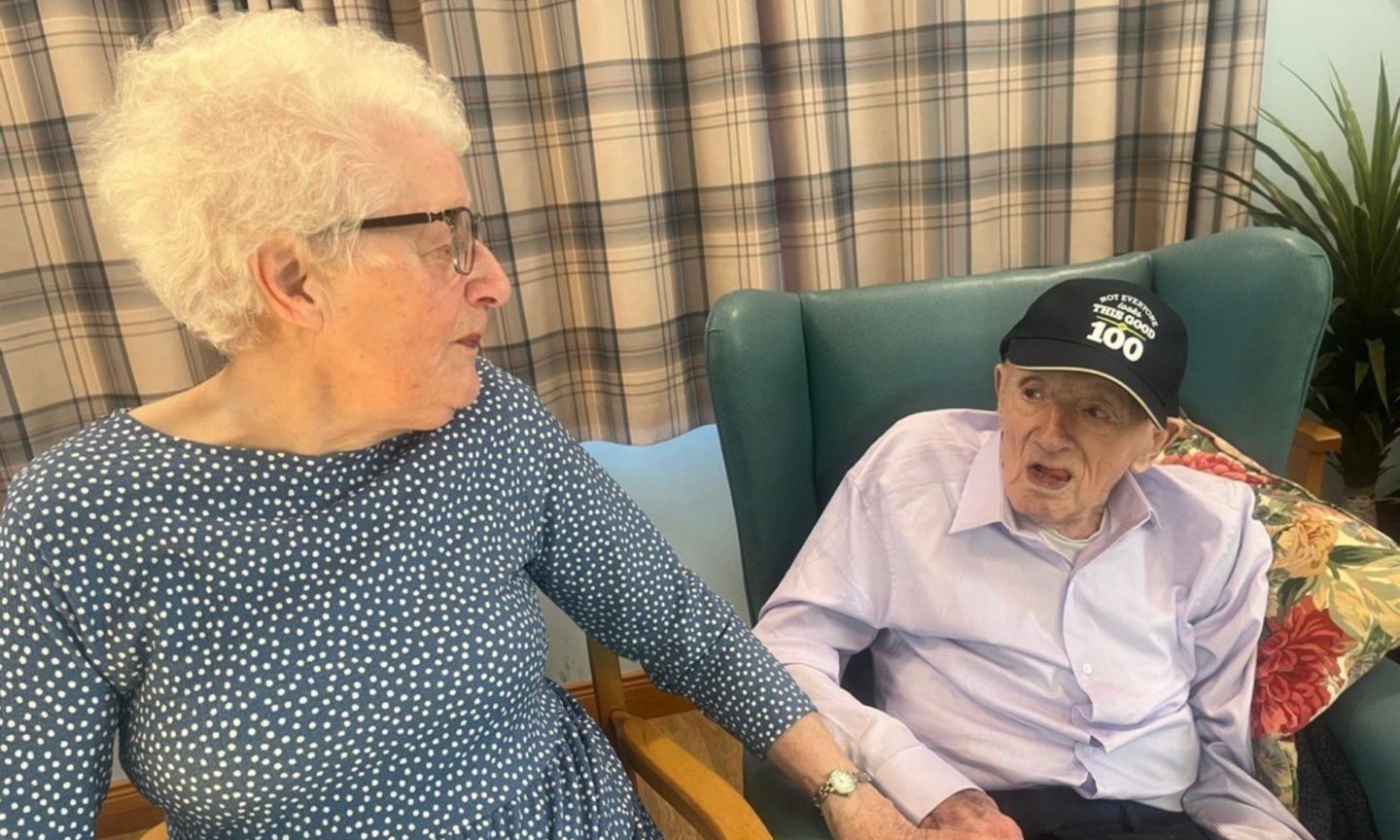 Ronnie Sutherland turns 100 at Jesmond Care Home