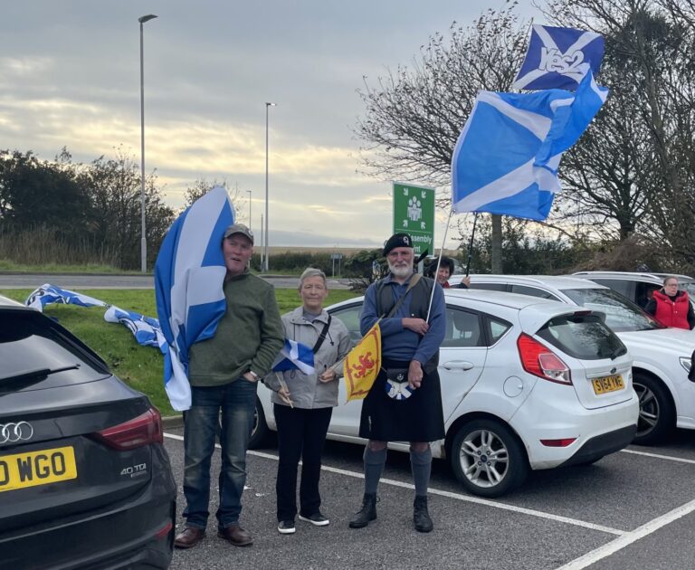Crowds gather in Fraserburgh to say goodbye to Alex Salmond