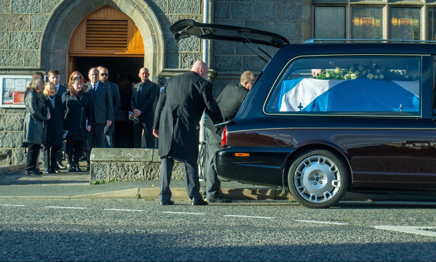 Alex Salmond's family pay tribute at Strichen funeral