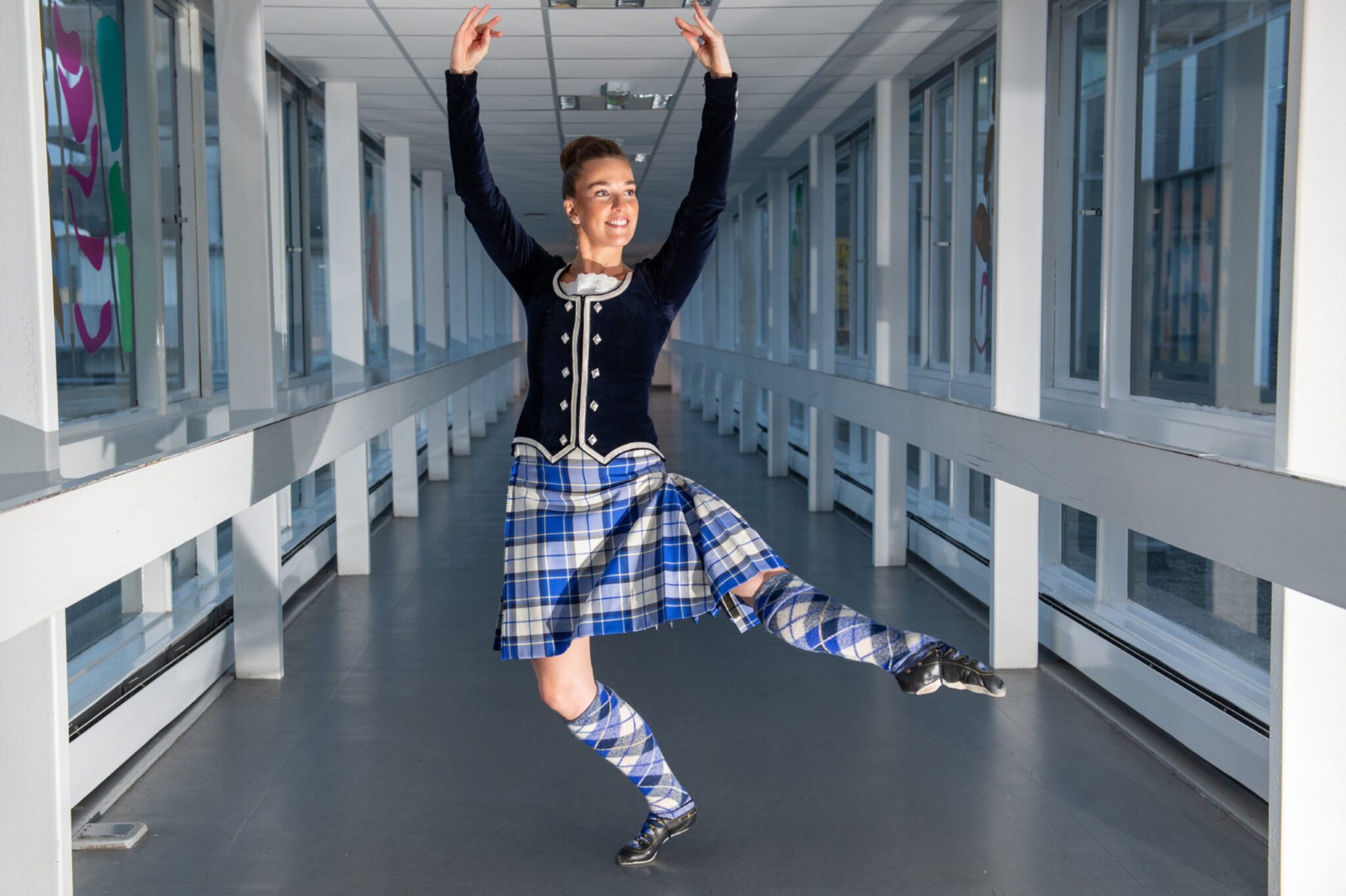 Aberdeen physio and Highland dancer retains world title third time