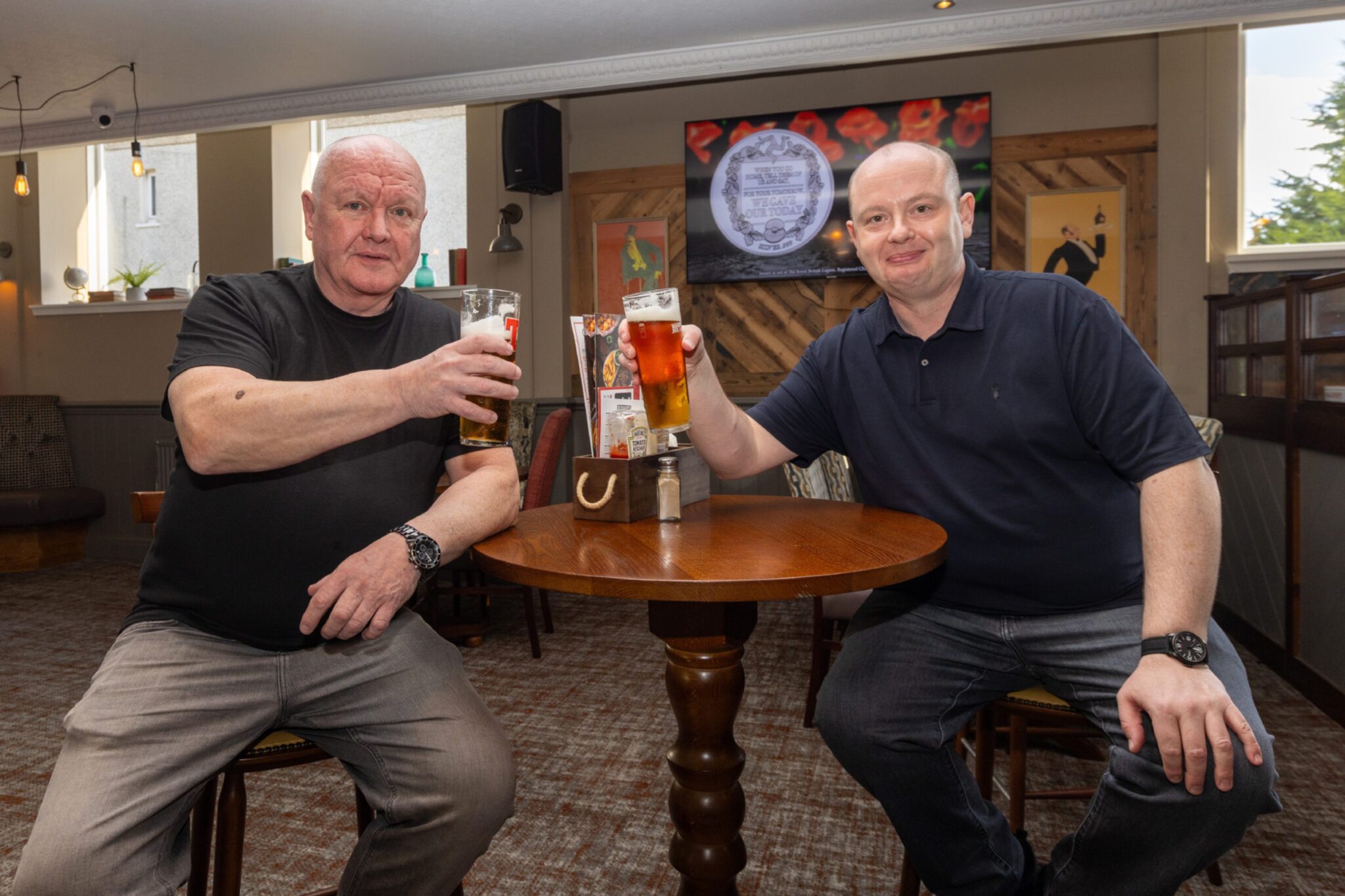 Moment Mastrick dad and his 49-year-old son meet for first time