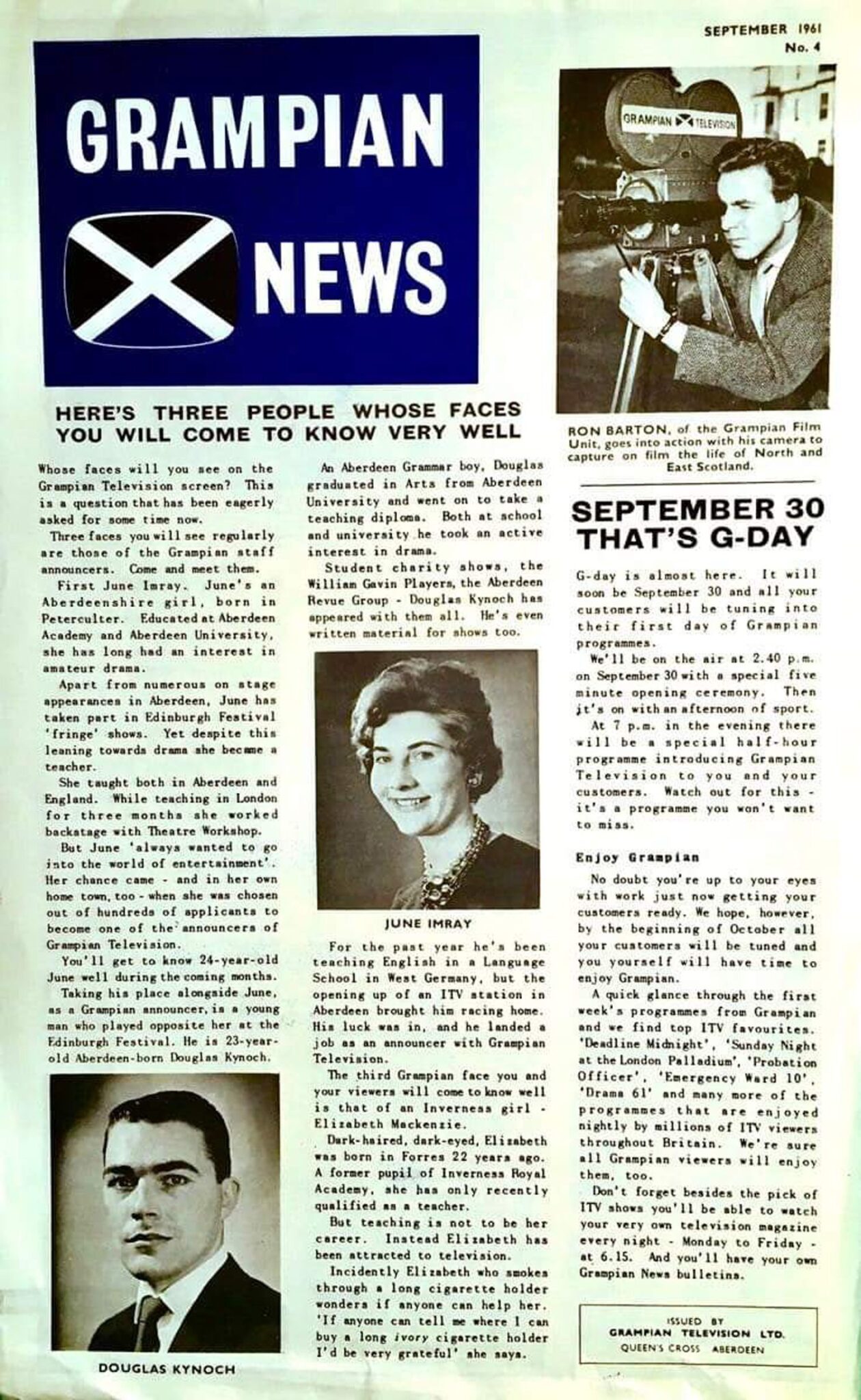 Alex Mair, 102 has never forgotten launching Grampian TV more than 60 ...