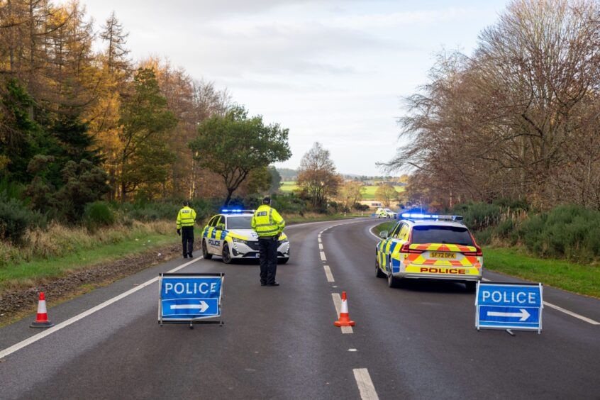Woman, 27, dies after collision involving lorry on A96 near Forres