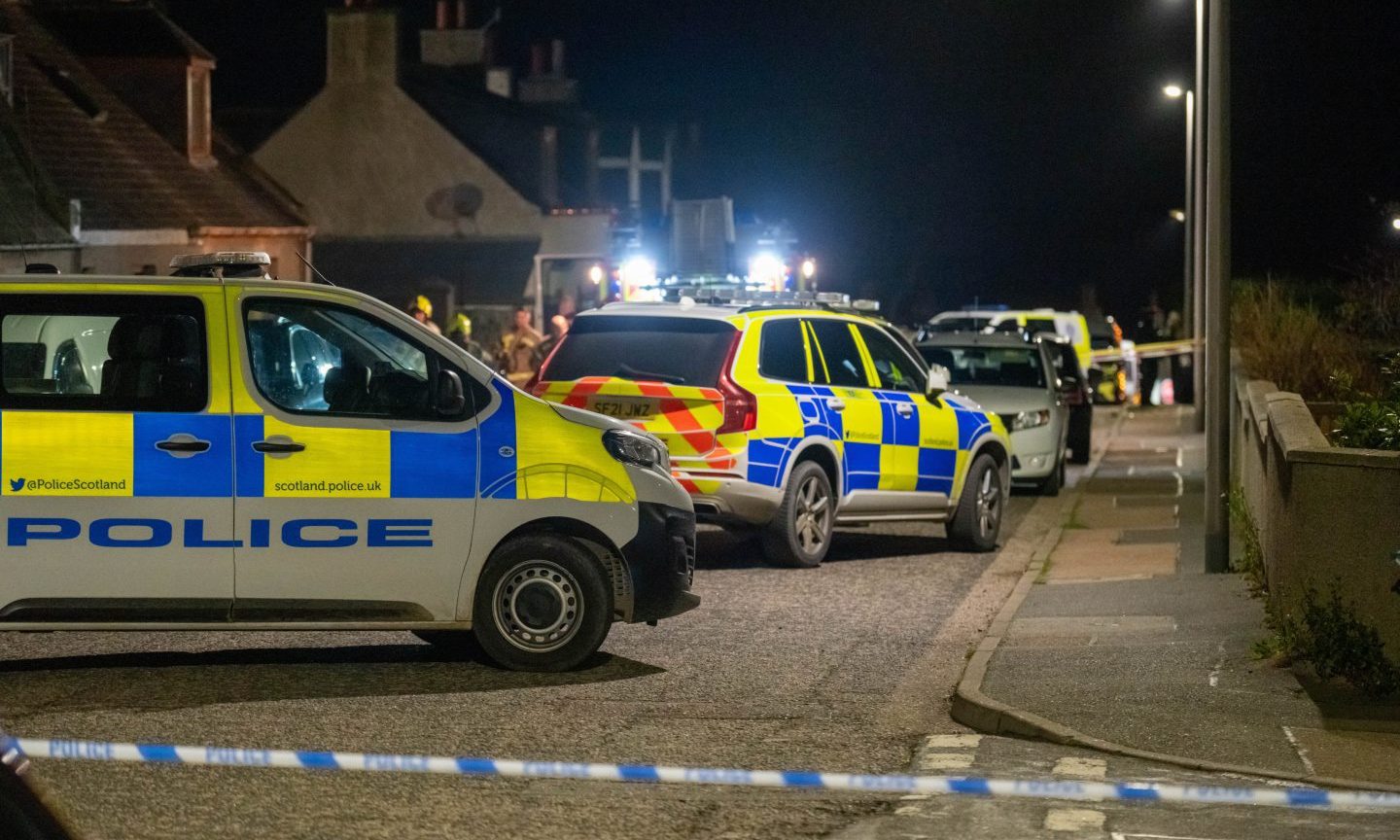 Residential street in Banff locked down by police